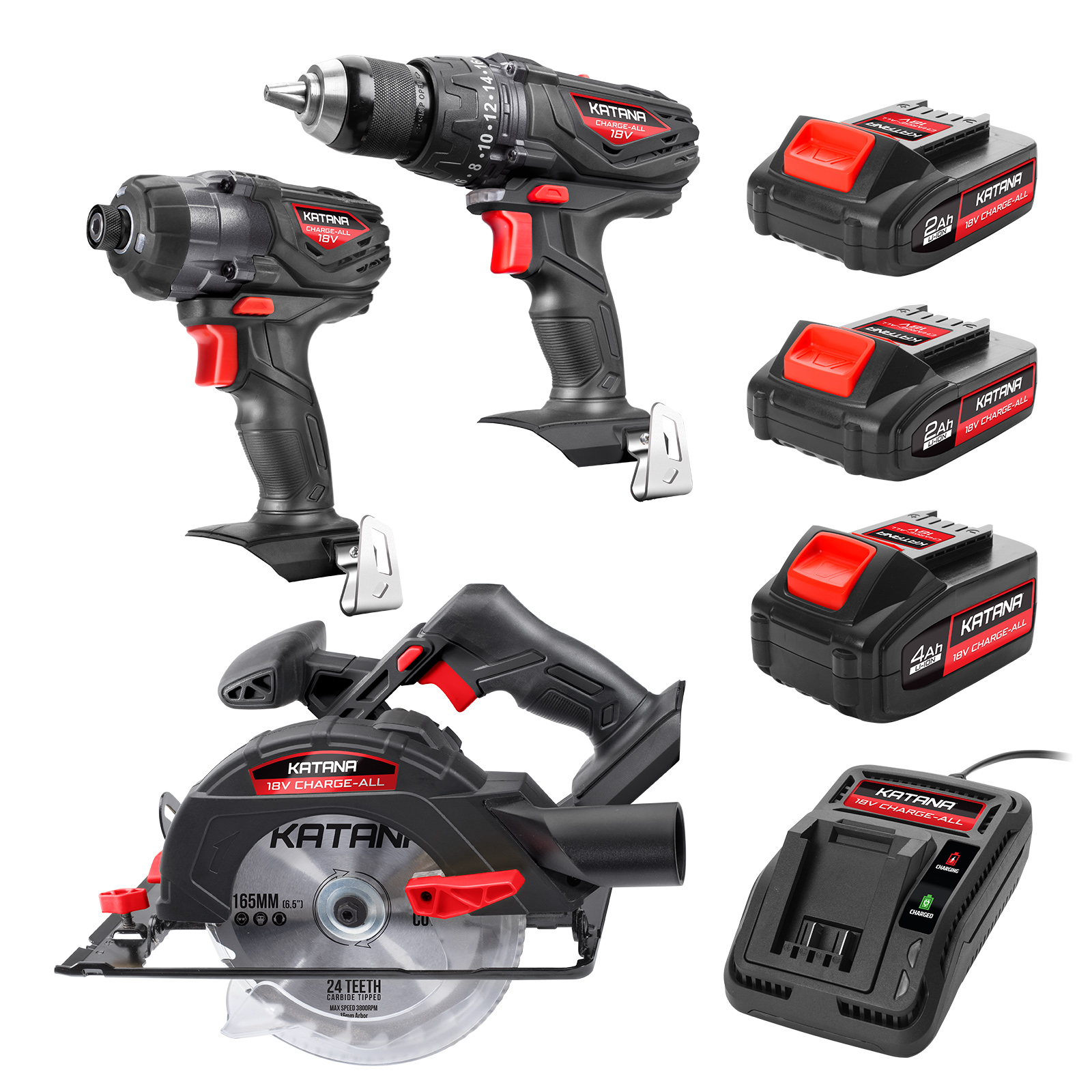 Drill, Driver & Circ Saw Combo Kit - Katana Powertools - Katana Powertools
